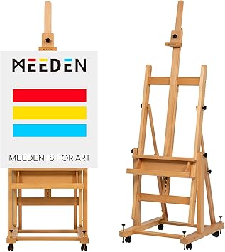 Amazon.com: MEEDEN Enlarged Heavy-Duty H-Frame Easel: Artist Solid ...