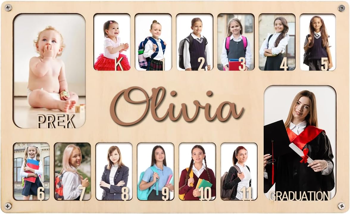 Amazon.com - GifXify Personalized School Picture Frame Pre-K to 12 ...