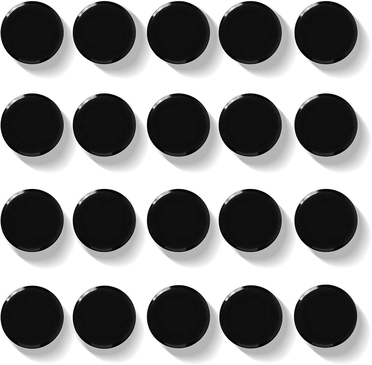 Amazon.com: QOJOPU Fridge Magnets, 20PCS Black Small Round Cute Heavy ...