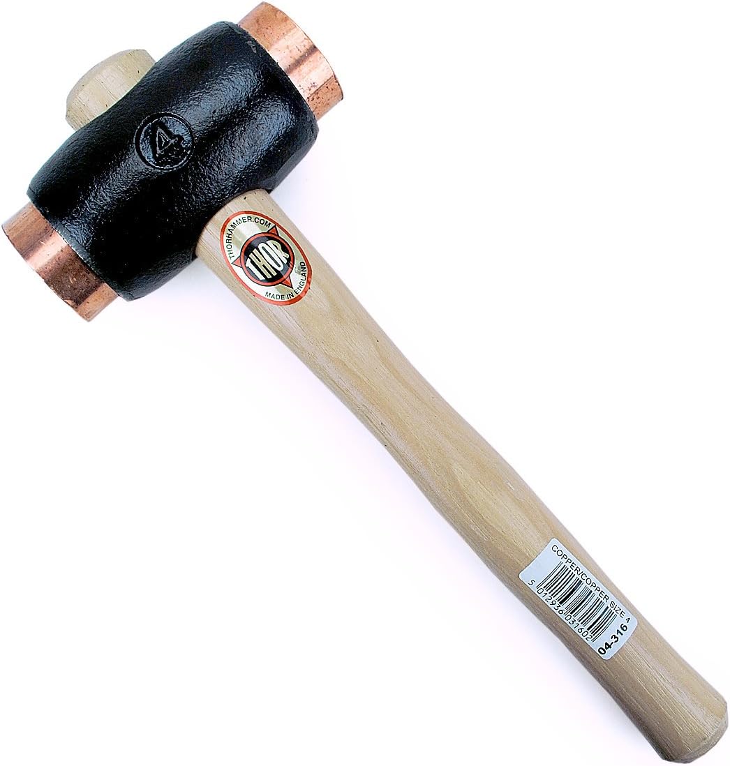 Thor 212 Copper /Rawhide Hammer Size 2 : Amazon.co.uk: DIY & Tools