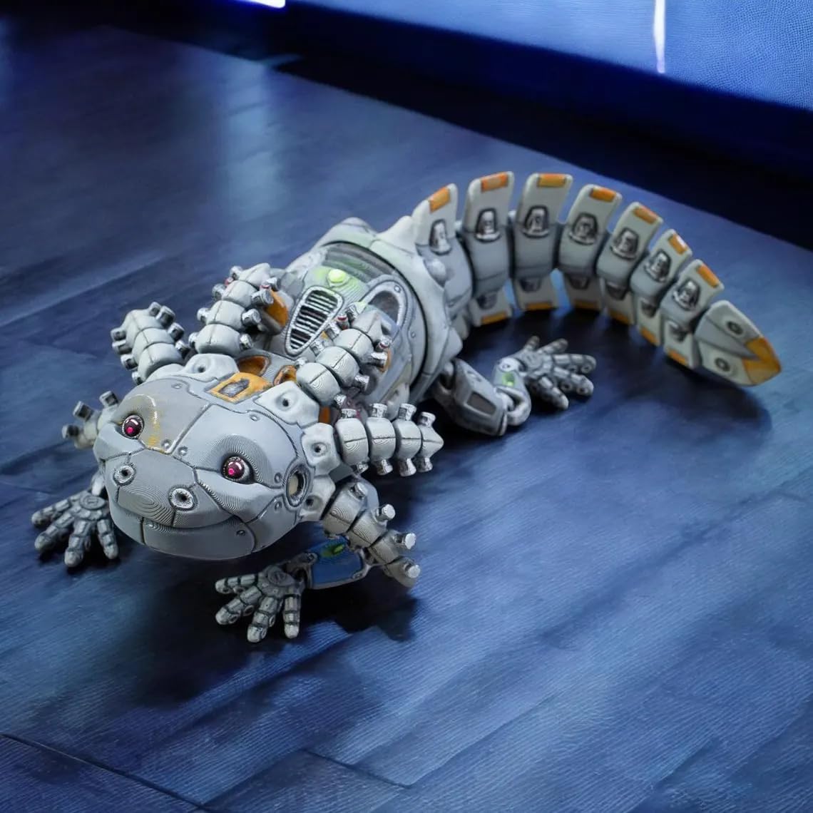 Articulated RoboLotl Figurine – Interactive 3D Printed Robot Axolotl ...