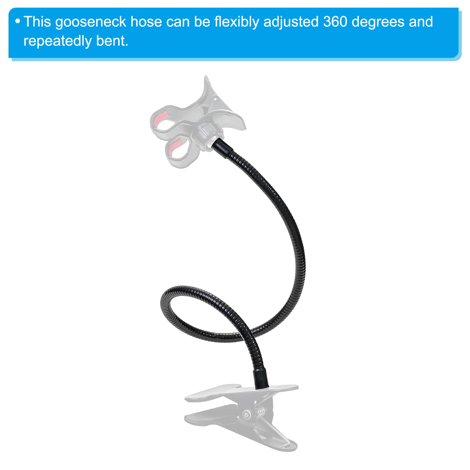 Snapklik.com : 13" Microphone Gooseneck, 2Pcs 5/8"-27 Thread Metal ...