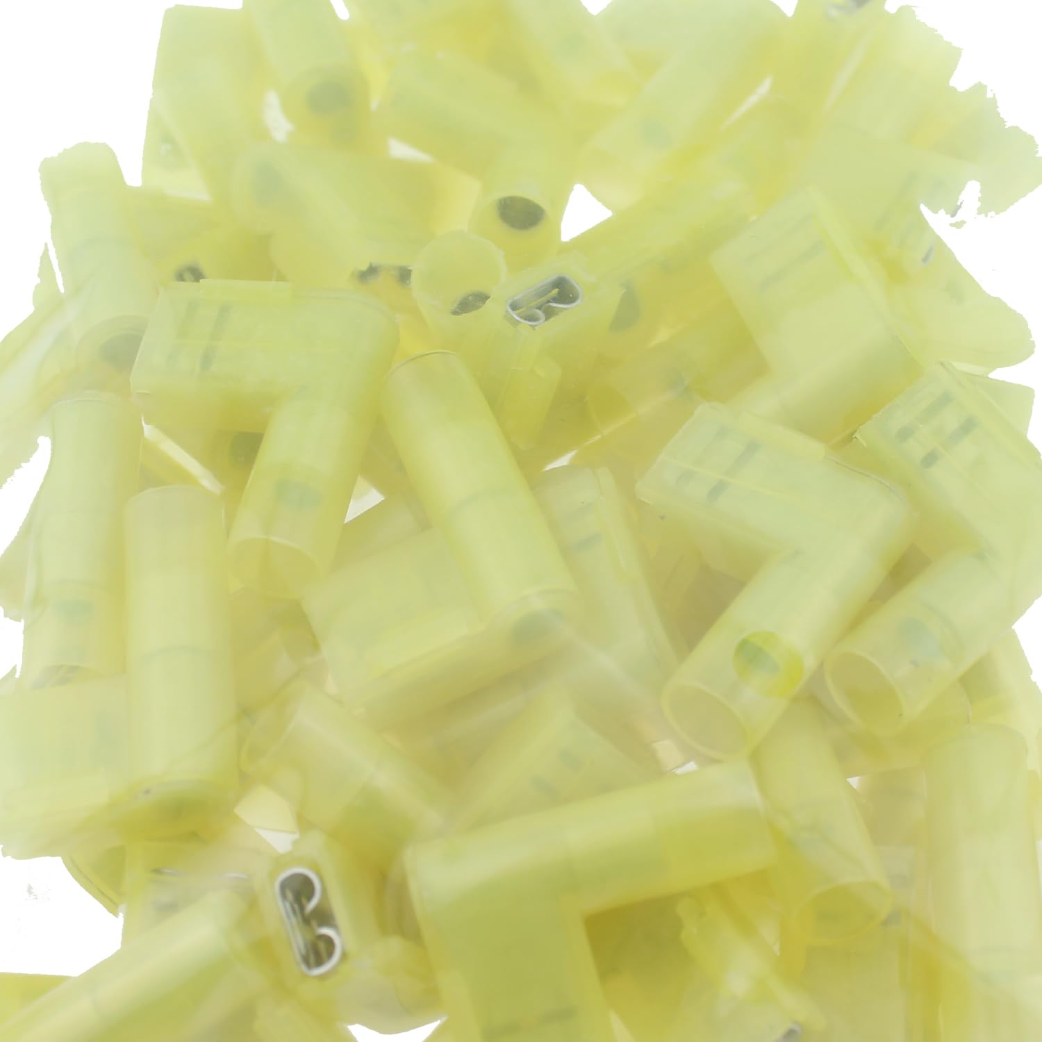 Snapklik.com : Right Angle Spade Connector SQXBK 50PCS 10-12AWG Yellow ...