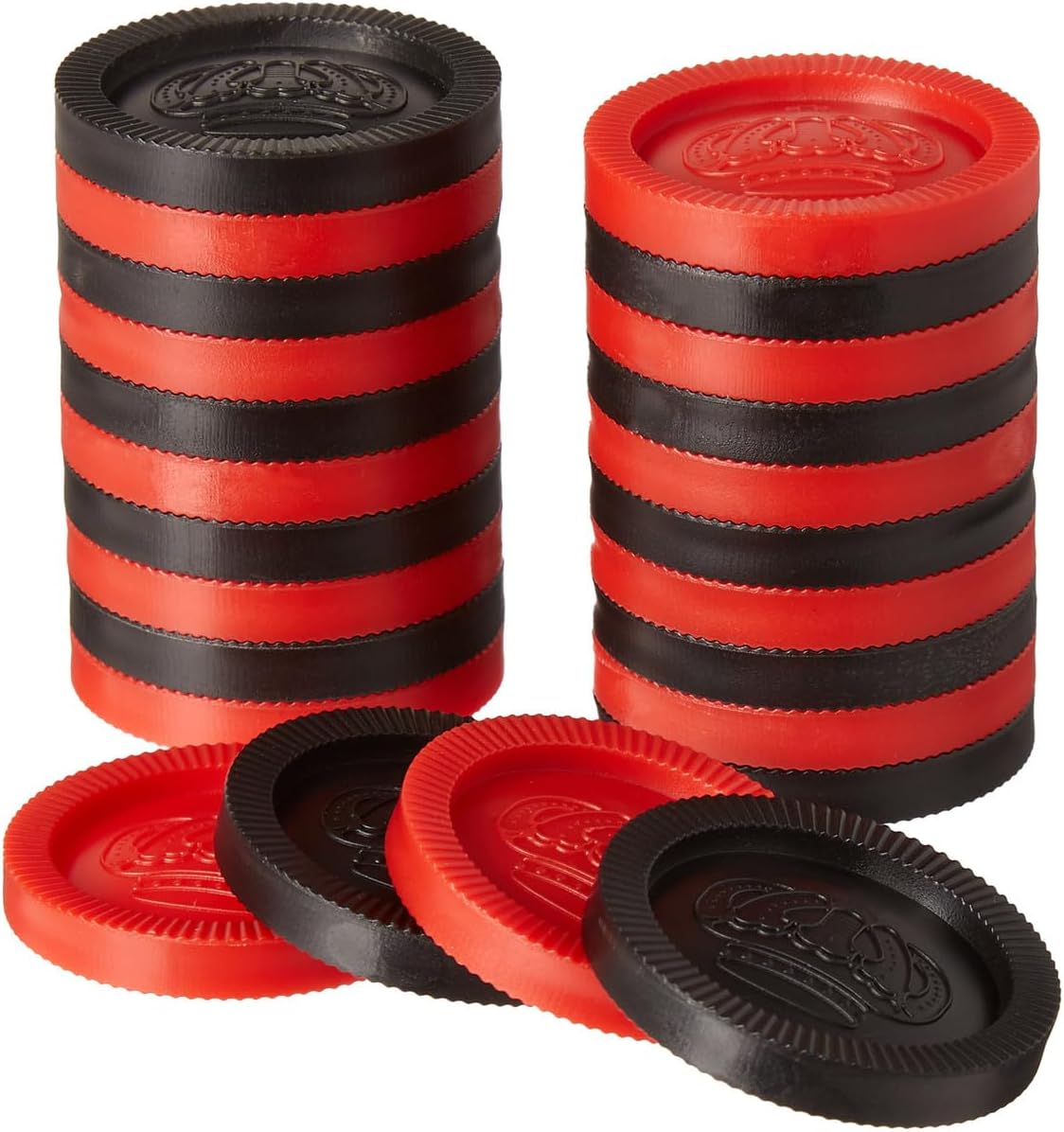 Amazon.com: BBG Deluxe Full Set of Standard Replacement Checkers for ...