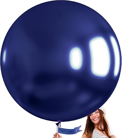 Amazon.com: PartyWoo Navy Blue Balloons 4 pcs 36 Inch Extra Large Big ...