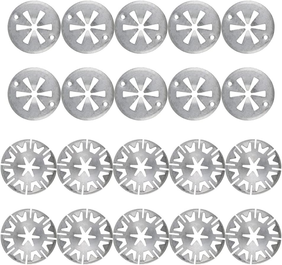 ComPDCVD 60 Pcs Car Exhaust Heat Shield Clip Silver Push on Speed Clips ...