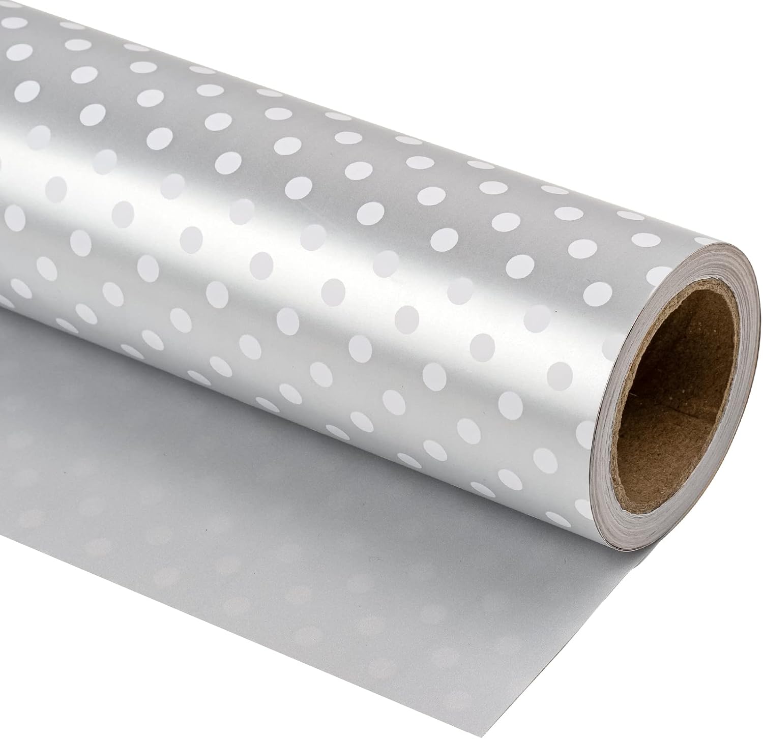 Amazon.com: WRAPAHOLIC 30 Inch Reversible Silver Wrapping Paper - Jumbo ...