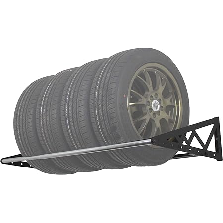Amazon.com: MAXXHAUL 70489 Adjustable Wall Mount Tire Rack : Automotive