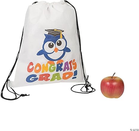 Amazon.com: Fun Express Congrats Grad Drawstring Backpack for ...