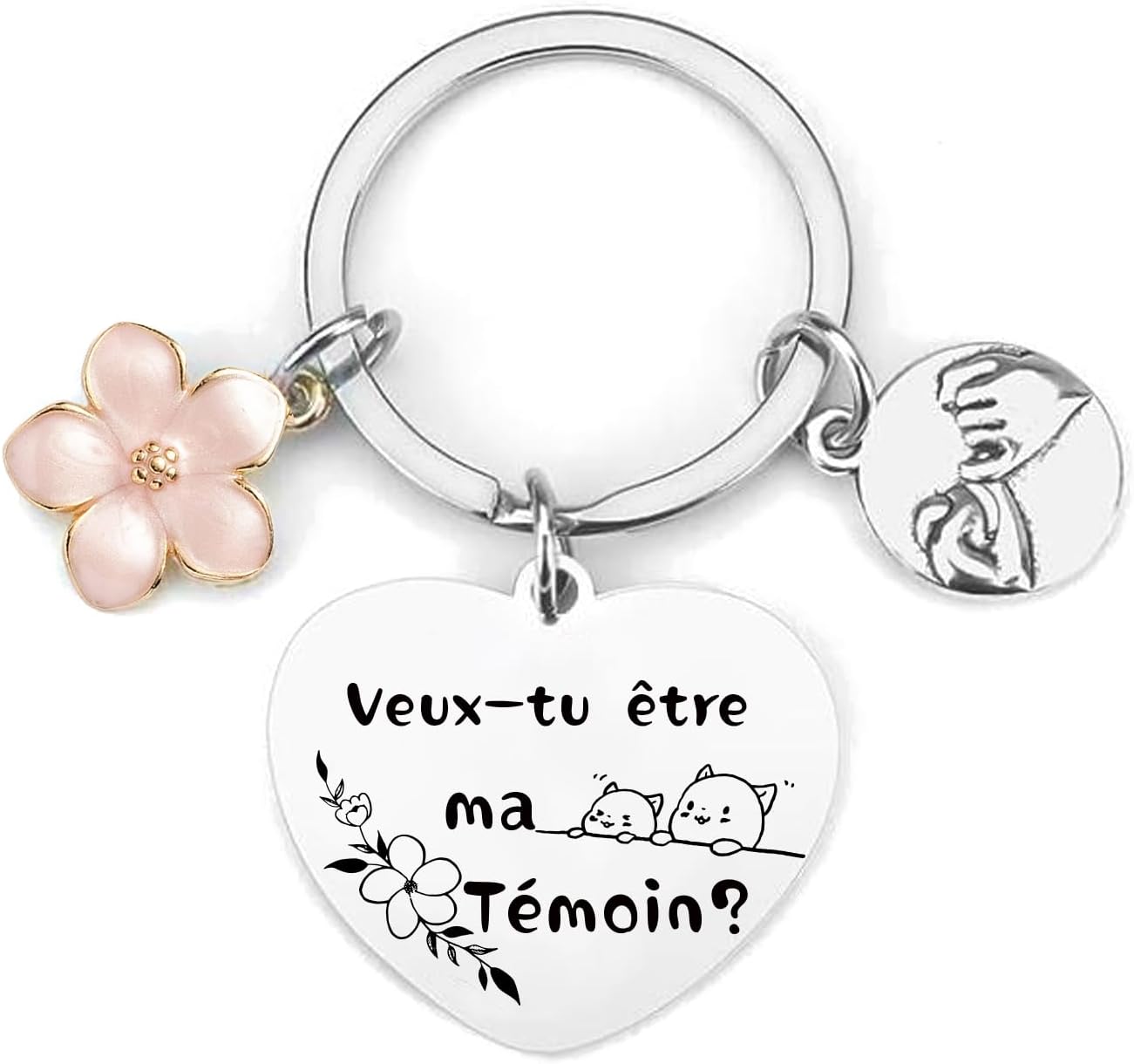 MNBVBV Cadeau Témoin Porte clef Veux-tu être ma témoin carte - Cadeau ...
