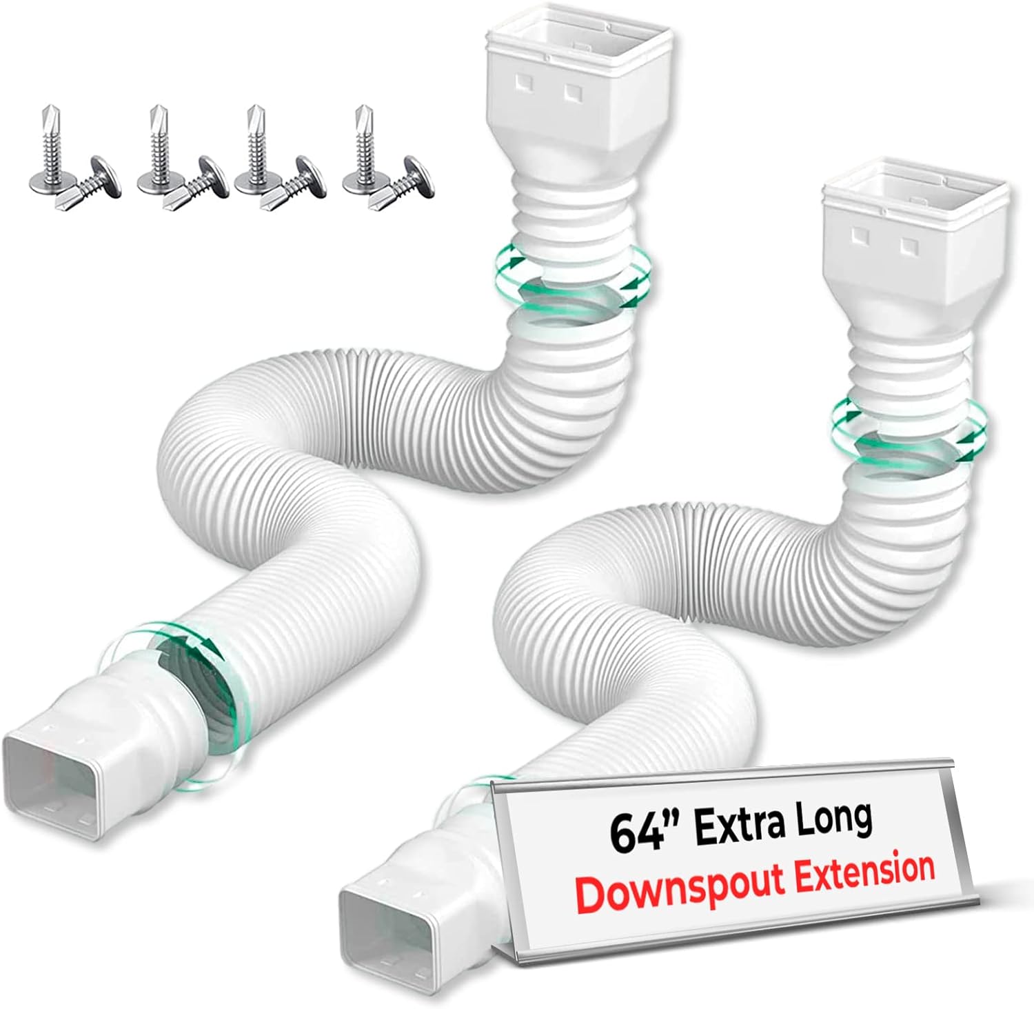 Amazon.com : ValueKartz Gutter Large Downspout Extensions 22 to ...