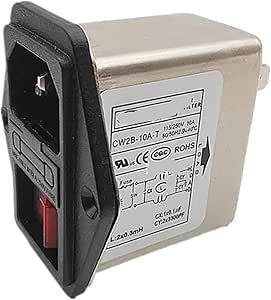 CW2B-06A/10A-T Single-phase socket power filter switch fuse(CW2B -10A ...