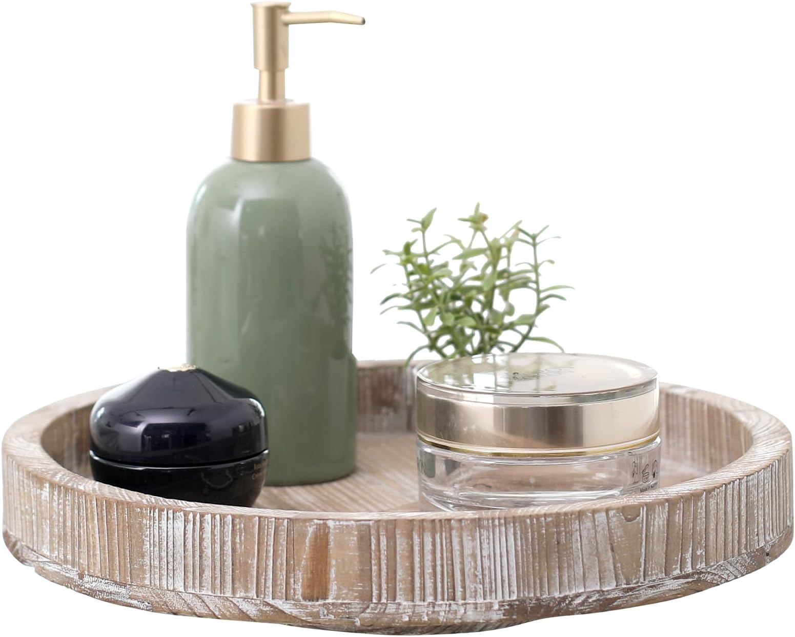 Amazon.com - SwallowLiving 12 Inch Wooden Rustic Lazy Susan Rotating ...