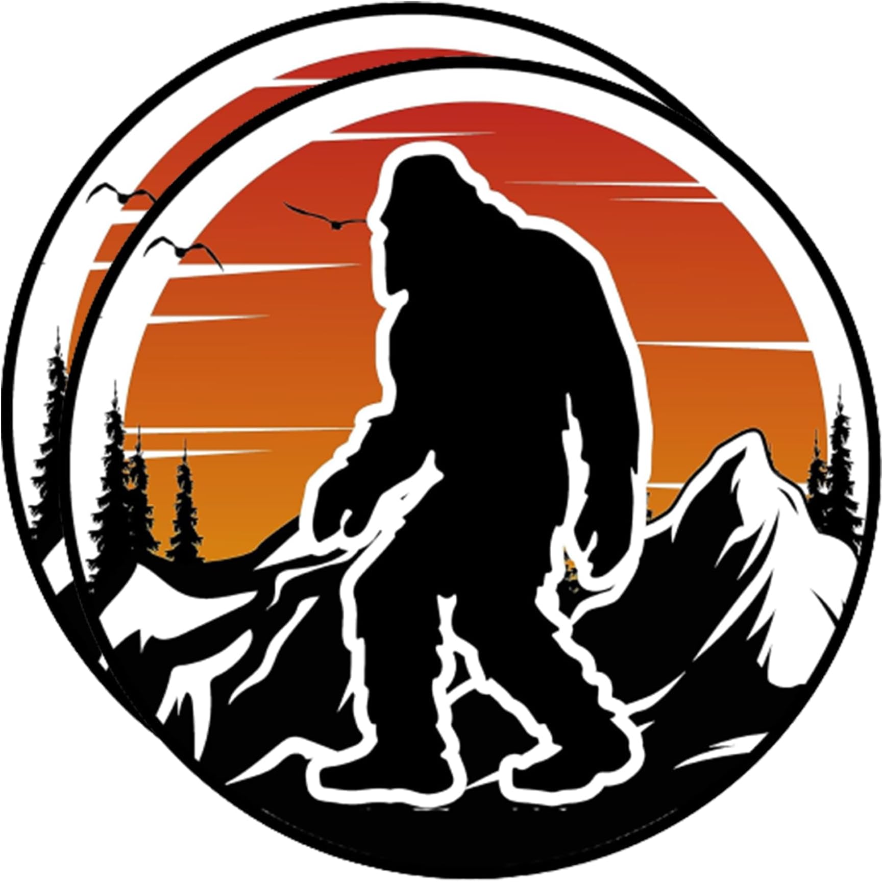 Amazon.com - eDesign 2-Pack Sasquatch Walking in The Woods Vinyl ...