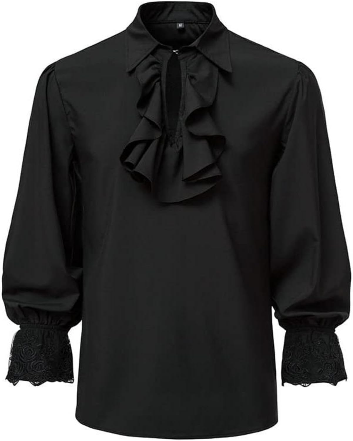 Amazon.com: AIFARLD Mens Pirate Shirt Renaissance Costume Ruffle ...