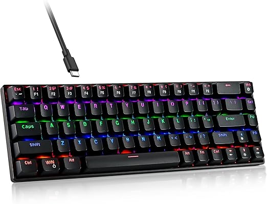 Amazon.com: RaceGT Wired Mechanical Gaming Keyboard - 67 Keys Ultra ...