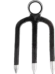 Amazon.com : Sososhoot Garden Fork 4-Tine Spading Digging Fork Steel ...