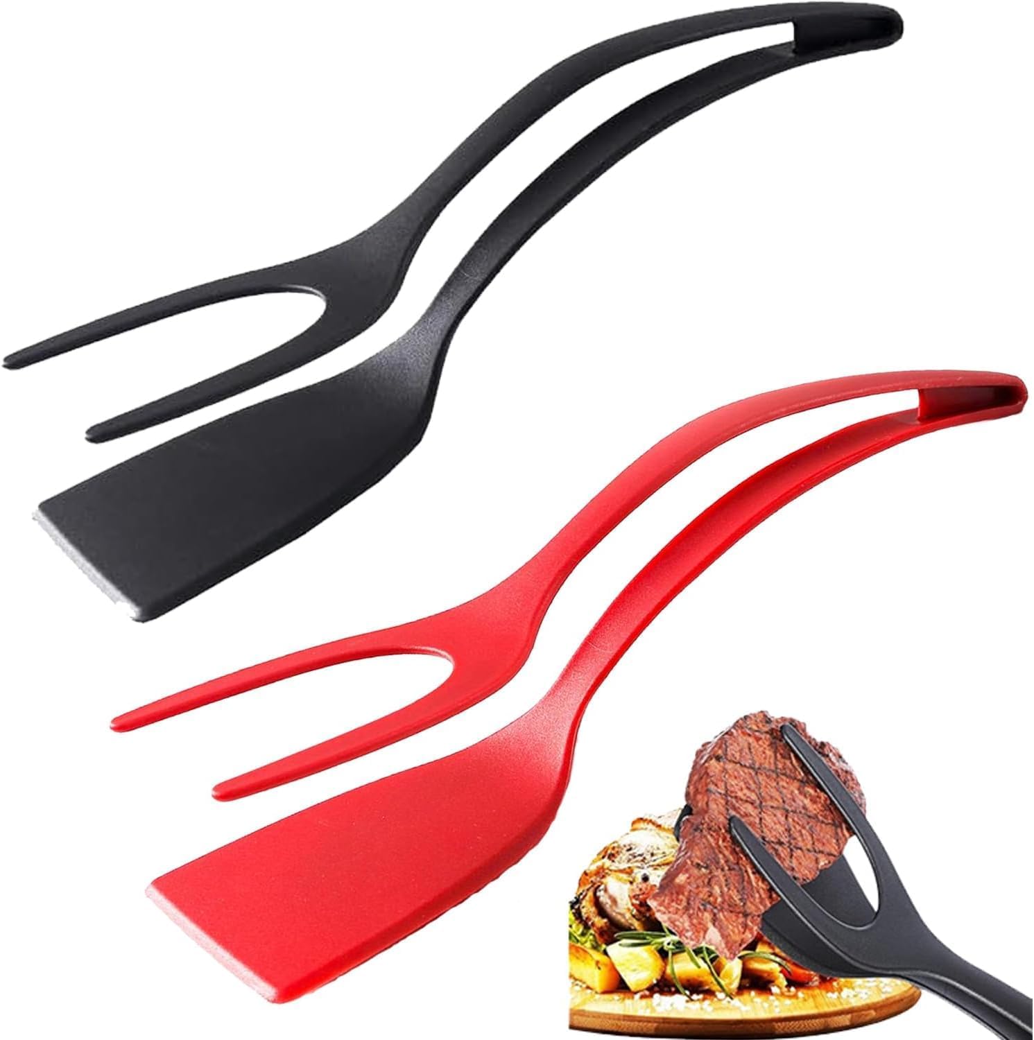 Amazon.com: 2 in 1 Grip and Flip Spatula, Egg Flipper Spatula, Egg ...