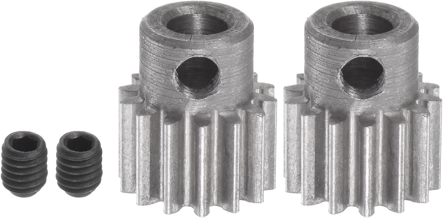 Amazon.com: HARFINGTON 2pcs Step Spur Gear 6mm Bore Pinion Gear 14T Mod ...