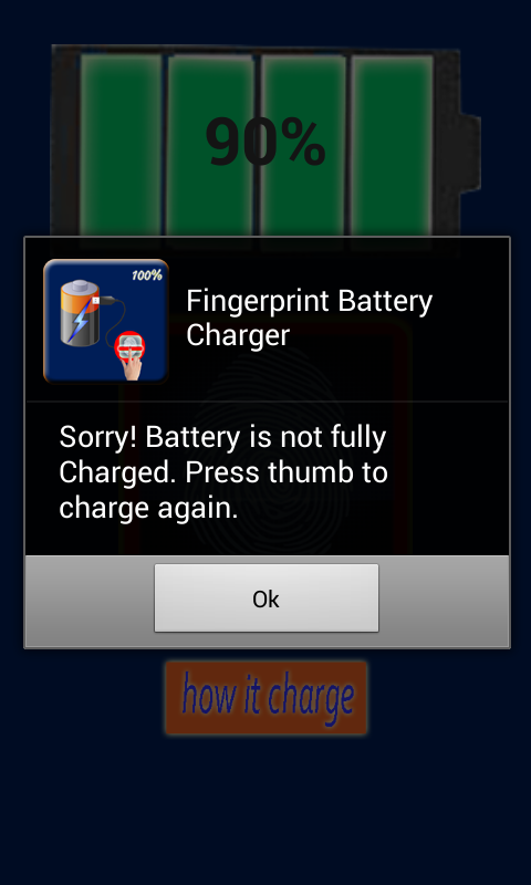 Fingerprint Battery Charger Prank:Amazon.com:Appstore for Android