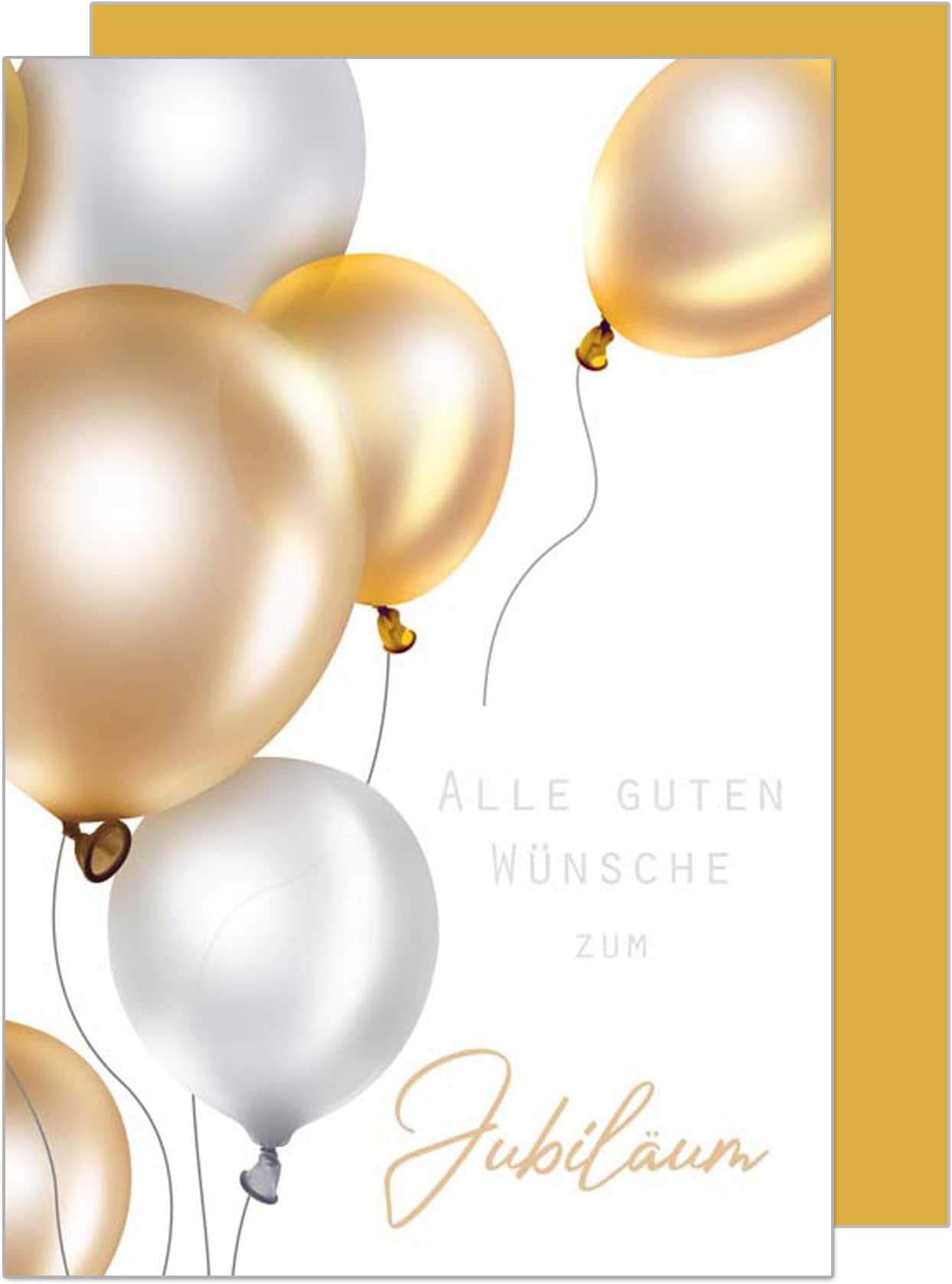 Edition Seidel Premium Glückwunschkarte zum Jubiläum mit Umschlag ...