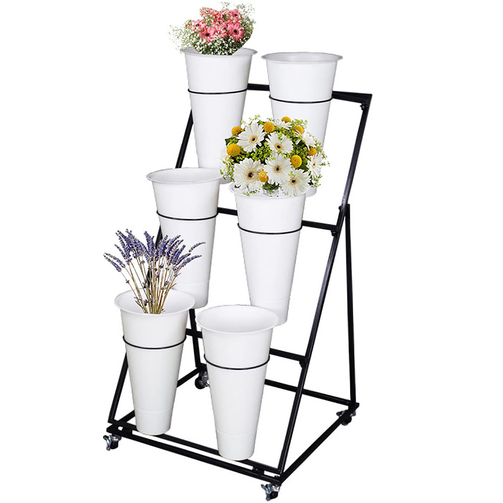 Amazon.com: Flower display stand with flower buckets,Outdoor Plant ...