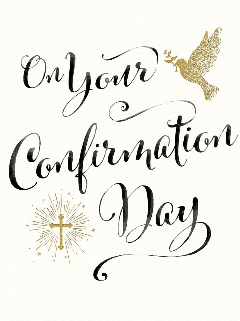 Piccadilly Greetings On Your Confirmation Day Card - 8 x 6 inches ...