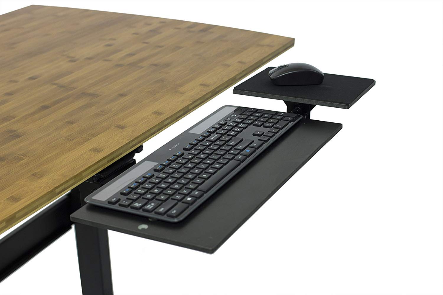 Tray Computer Keyboard Ergonomic Under Desk Adjustable Height Angle ...