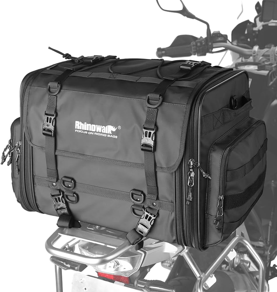 Amazon.com: Rhinowalk Motorcycle Saddle Bag Motorbike Tail Bag ...