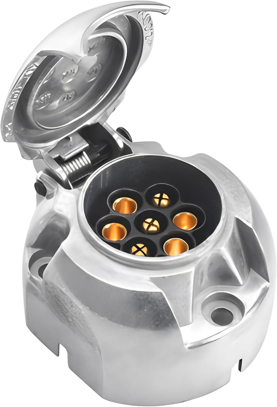 HELLA 8JB 001 941-002 Enchufe - 7polos - bronce estañado - Cubierta de metal - DIN / ISO: 1724 ...