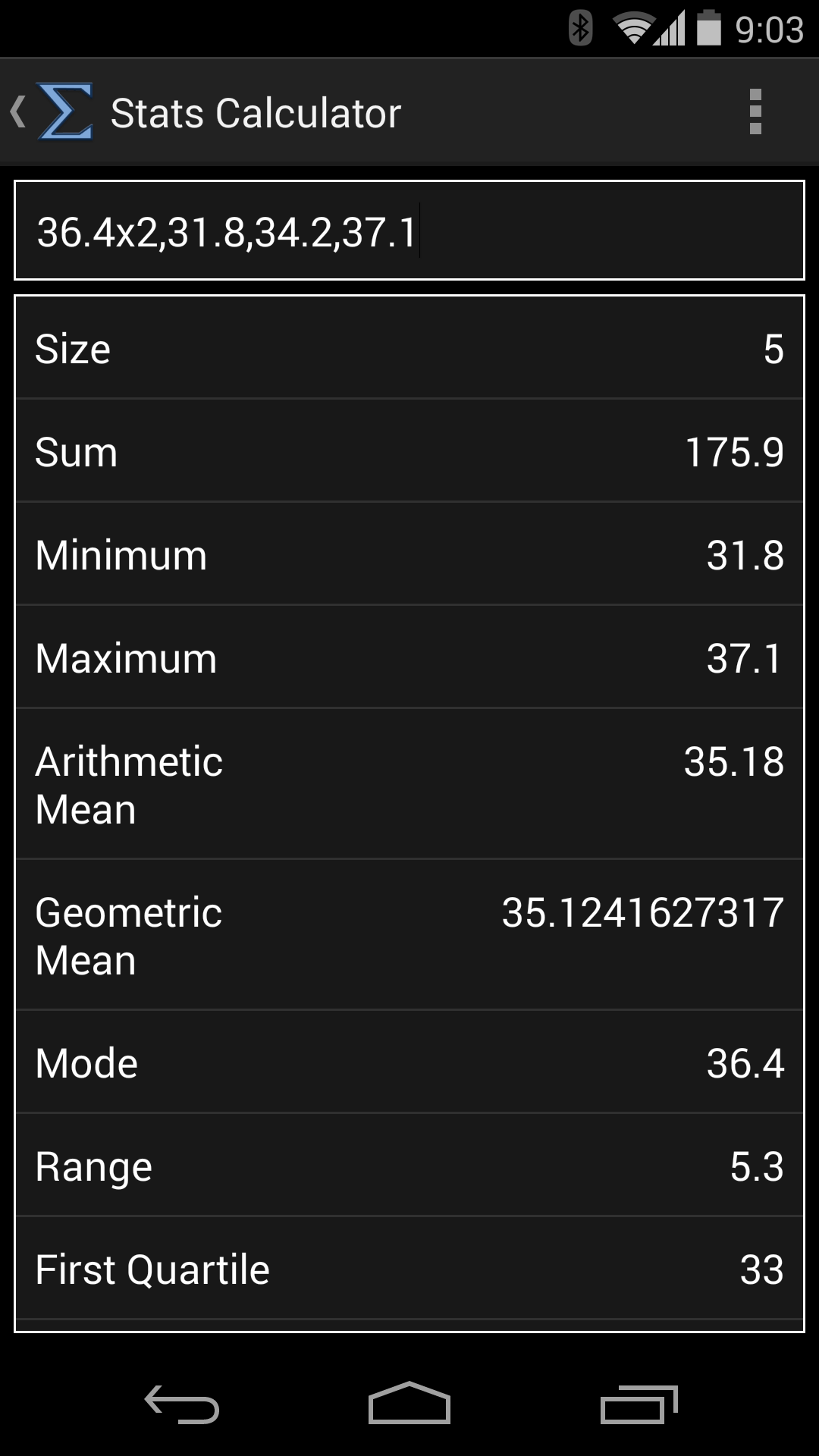 Stats Calculator Pro - App on Amazon Appstore