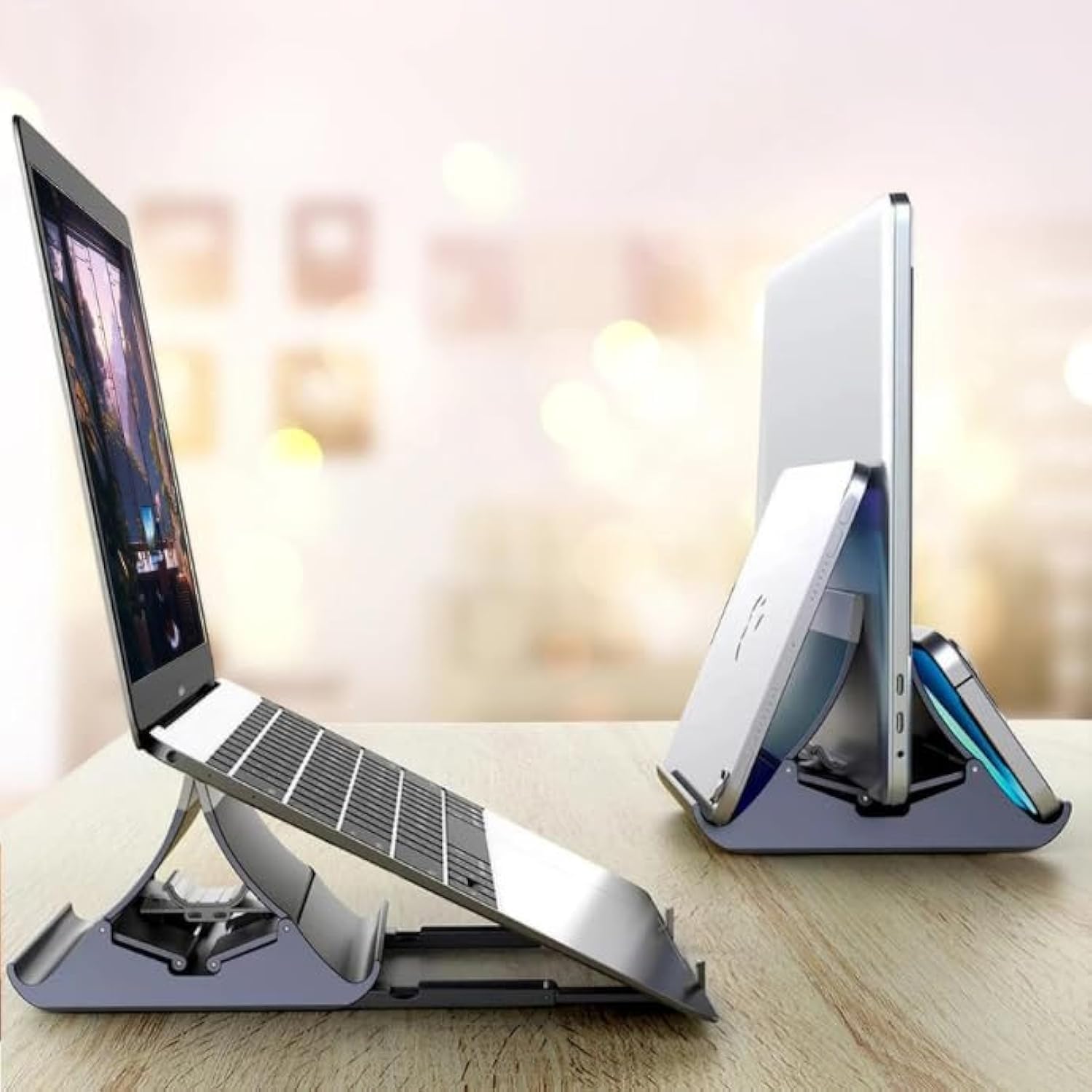 Amazon.com: Vertical Laptop Stand - Automatic Adjustable Multi-Device ...