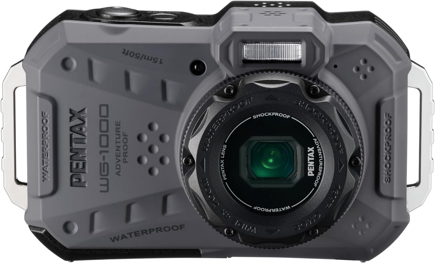 PENTAX WG-1000 (Grey) waterproof digital compact camera, designed for ...