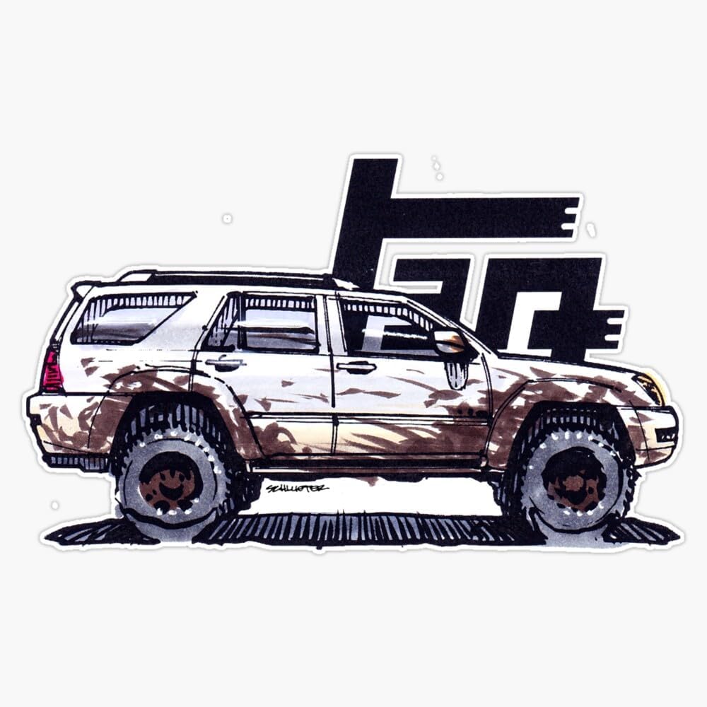 Amazon.com: Magnet 4Th Gen 4Runner Trd - Ghost Magnet Vinyl Decal ...