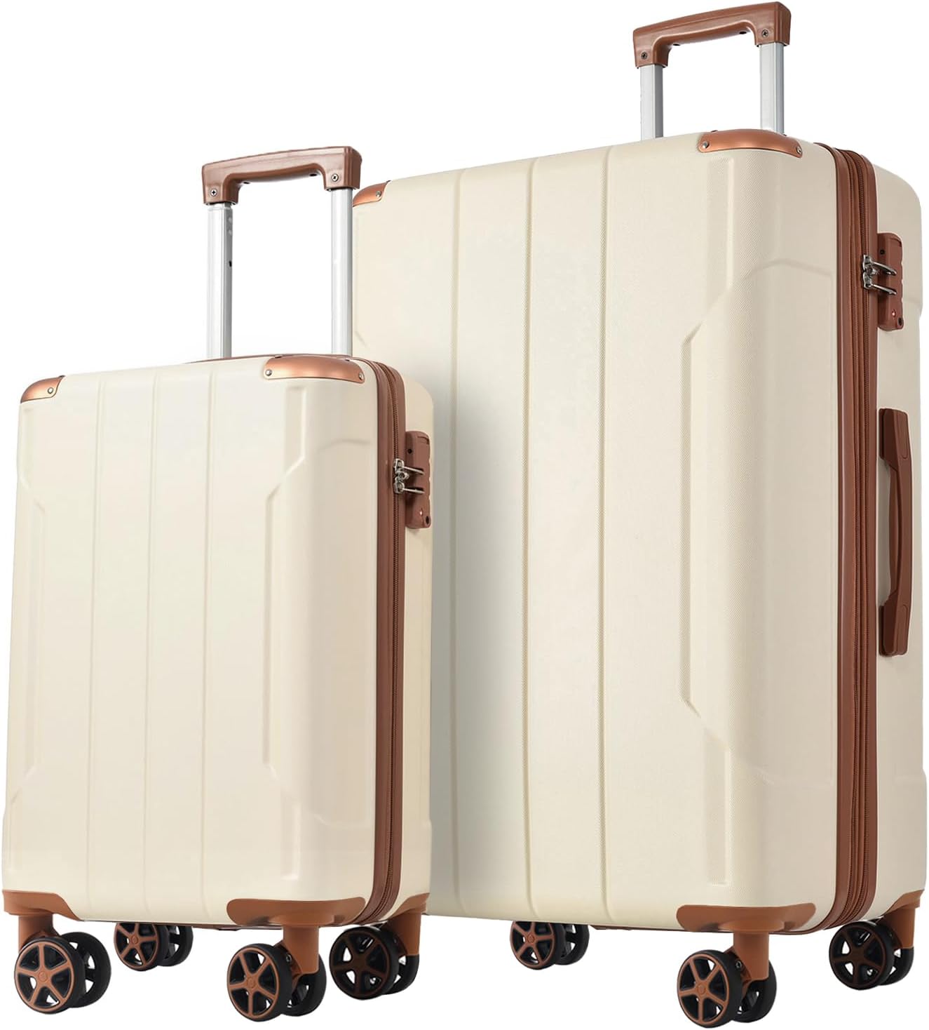 Amazon.com | Beuiosda Luggage Sets 2 Piece Hardshell, 20 Carry on ...