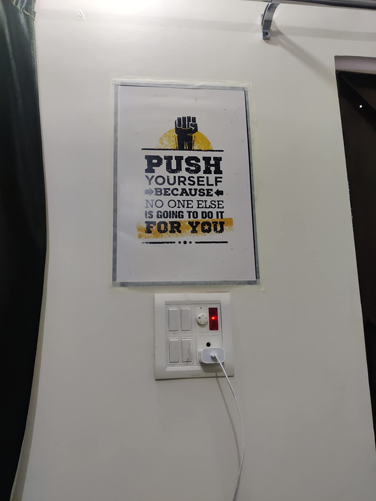 MANIAL Push Yourself Quotes Poster | Motivational Poster | Poster for ...