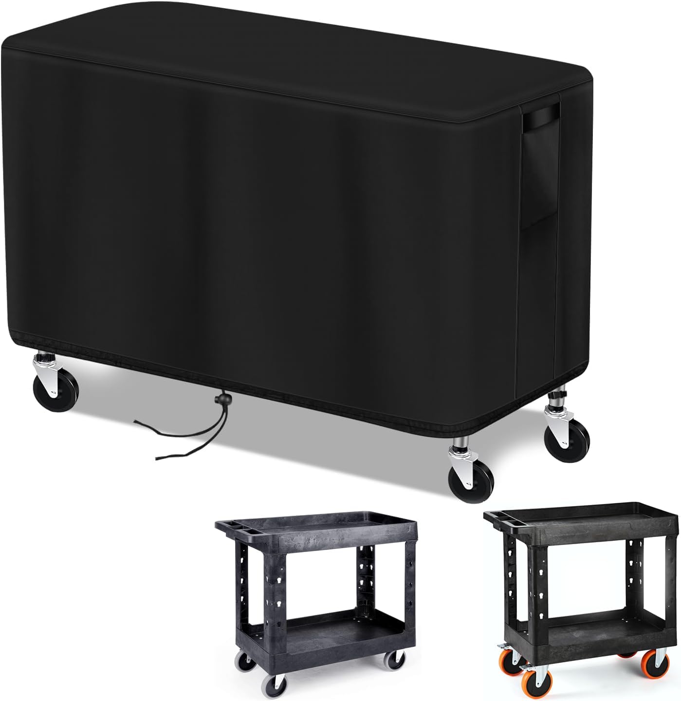 Amazon.com : Andacar Outdoor Prep Table Cover, Plastic Utility Cart ...