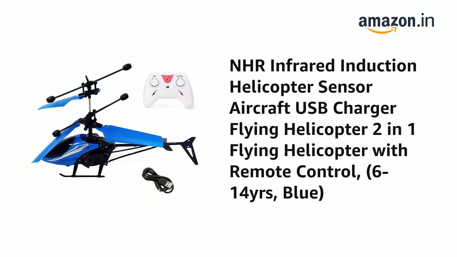 Watch NHR Infrared Induction Helicopter Sensor Aircraft USB Charger ...