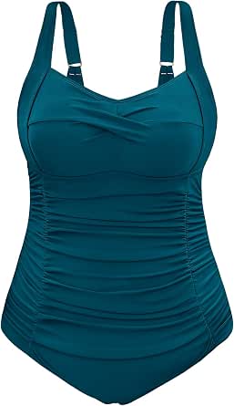 Nadeer Maillot de Bain Femme 1 Pieces Grande Taille Maillots Une Pièce ...