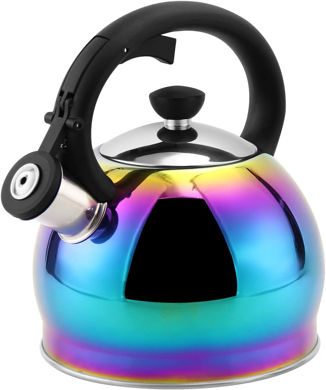 Whistling Kettle 2.5 Litre Stainless Steel Pink : Amazon.co.uk: Home ...
