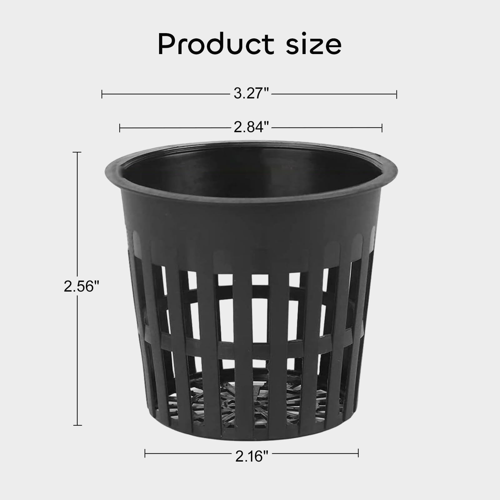 Snapklik.com : GROWNEER Net Pots 100 Pcs 3 Inch Garden Slotted Mesh Net ...