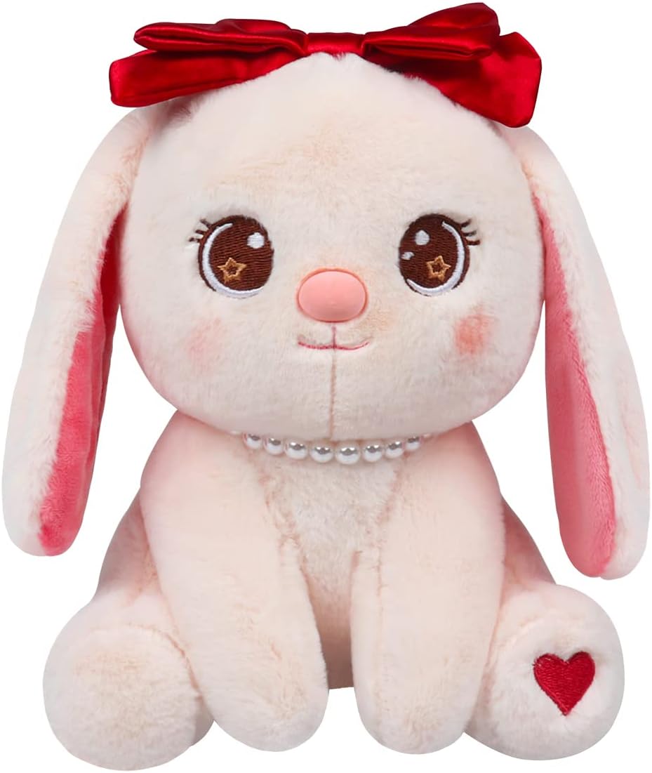 Amazon.com: Fortuning's JDS Cute Bunny Plush Toy, Kawaii Rabbit Stuffed ...