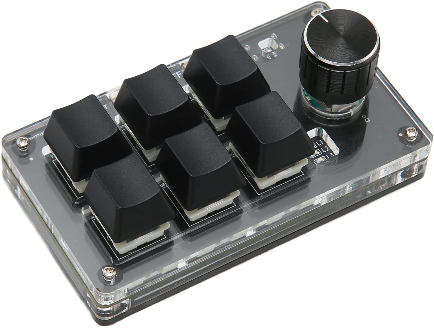 Amazon.com: GOWENIC Mini Macro Mechanical Keyboard, 6 Keys USB Wired ...