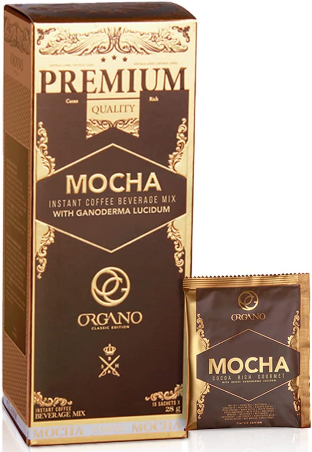 Amazon.com : Organo Gold Gourmet Black Ganoderma Coffee (1 Box of 30 ...