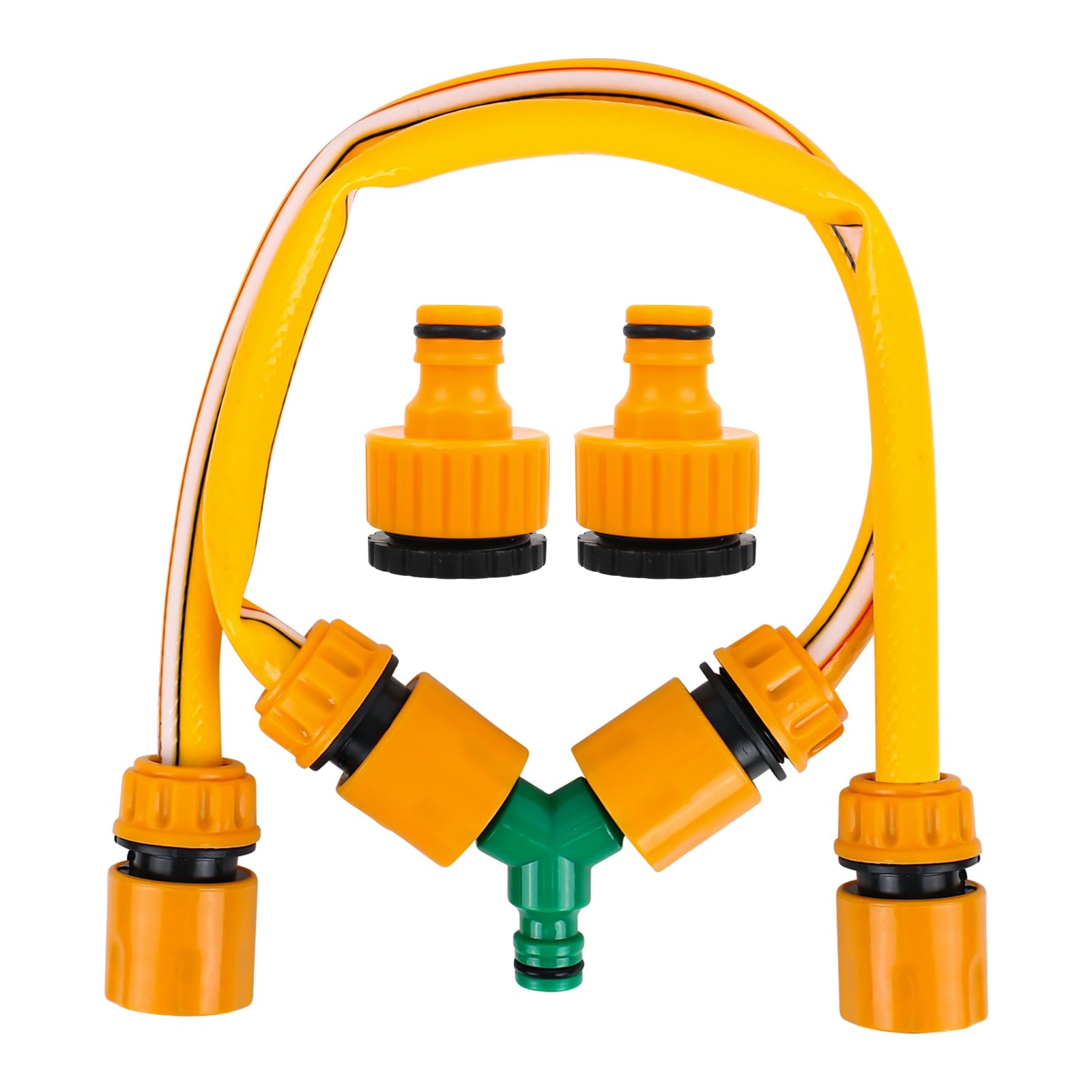 Mixer Tap Hose Connector, Mix Hot & Cold Water 2-in-1 Garden Hose Pipe ...