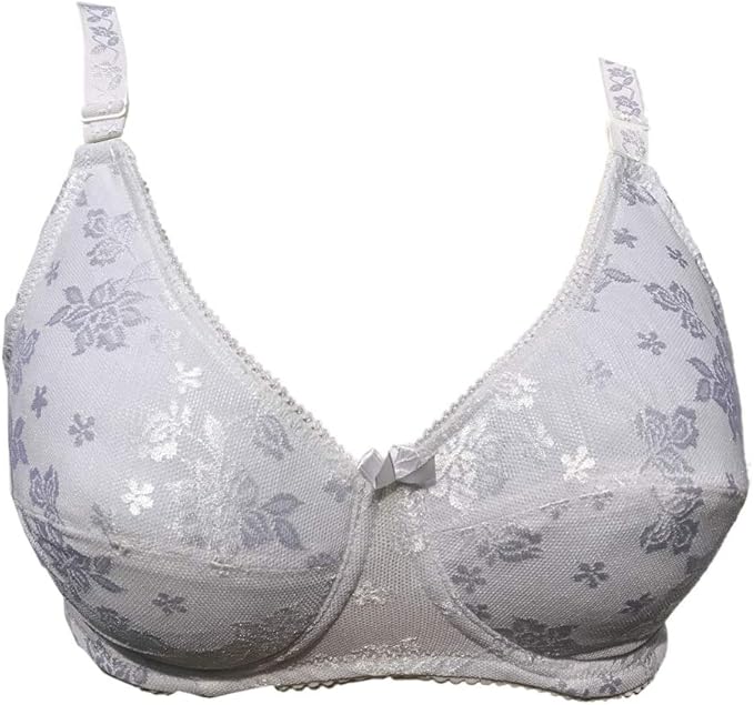 Mastectomy Bra Pocket Bra for Silicone Breastforms8102 (46A, White ...