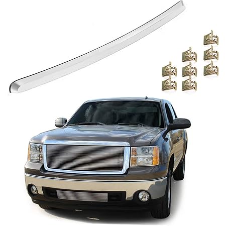 Amazon.com: ECOTRIC Truck Hood Molding Trim Moulding Without Chrome ...