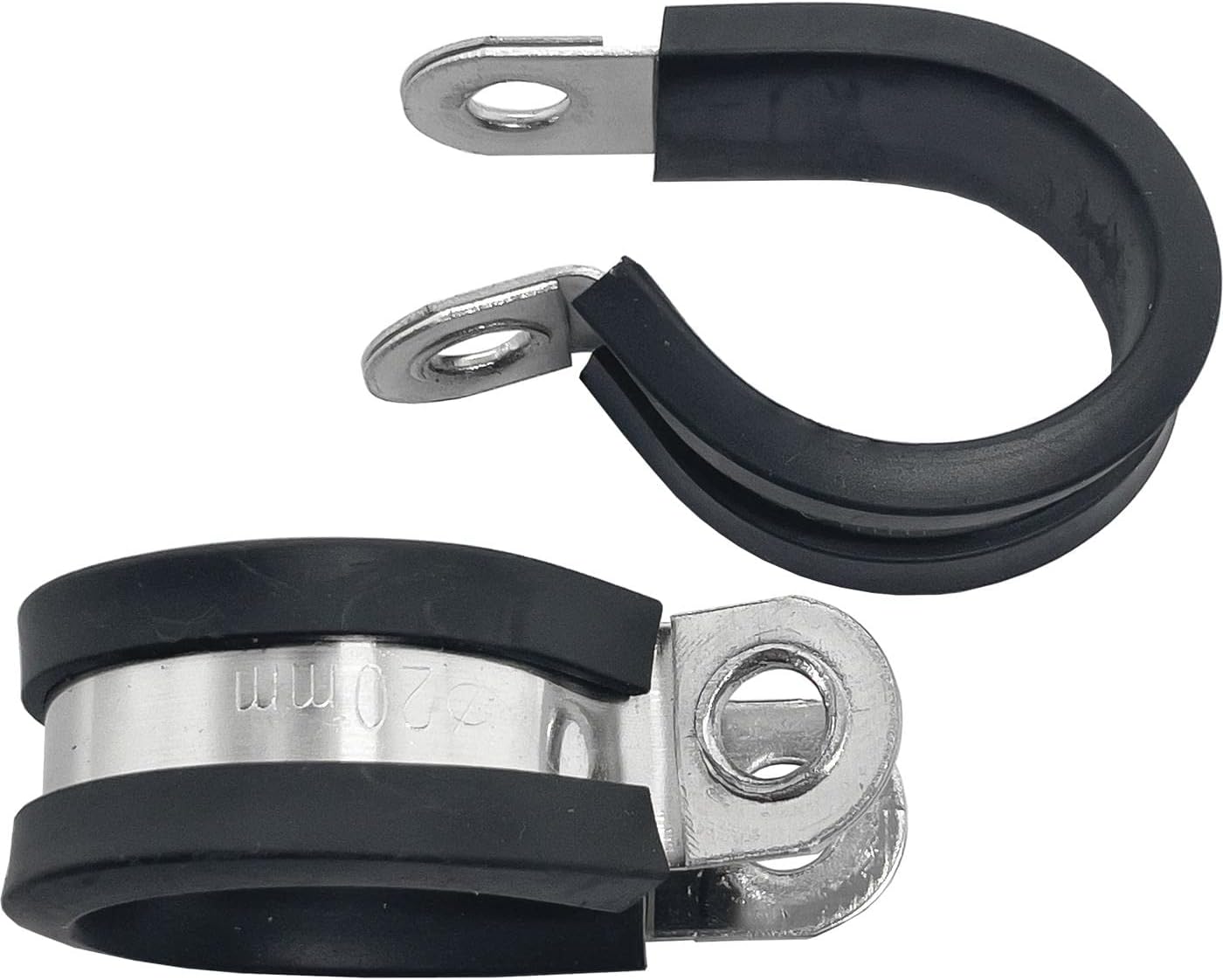 Lumonic 5x 15mm Rohrschellen mit Gummieinlage Edelstahl V2A I ...