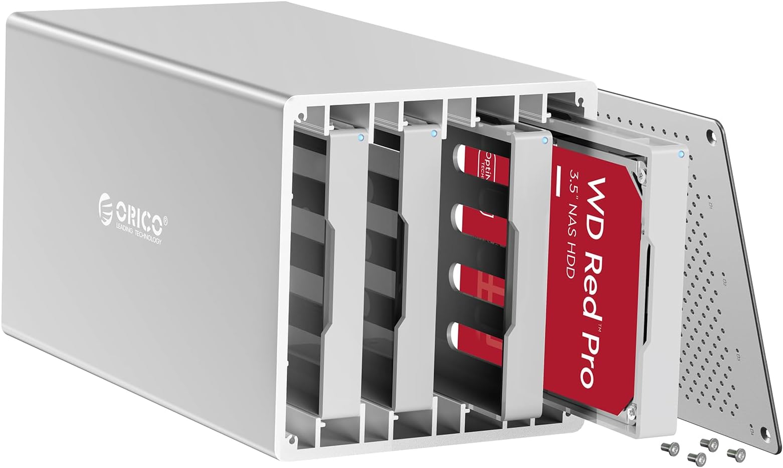 Amazon.com: ORICO 4 Bay RAID External Hard Drive Enclosure Aluminum USB ...