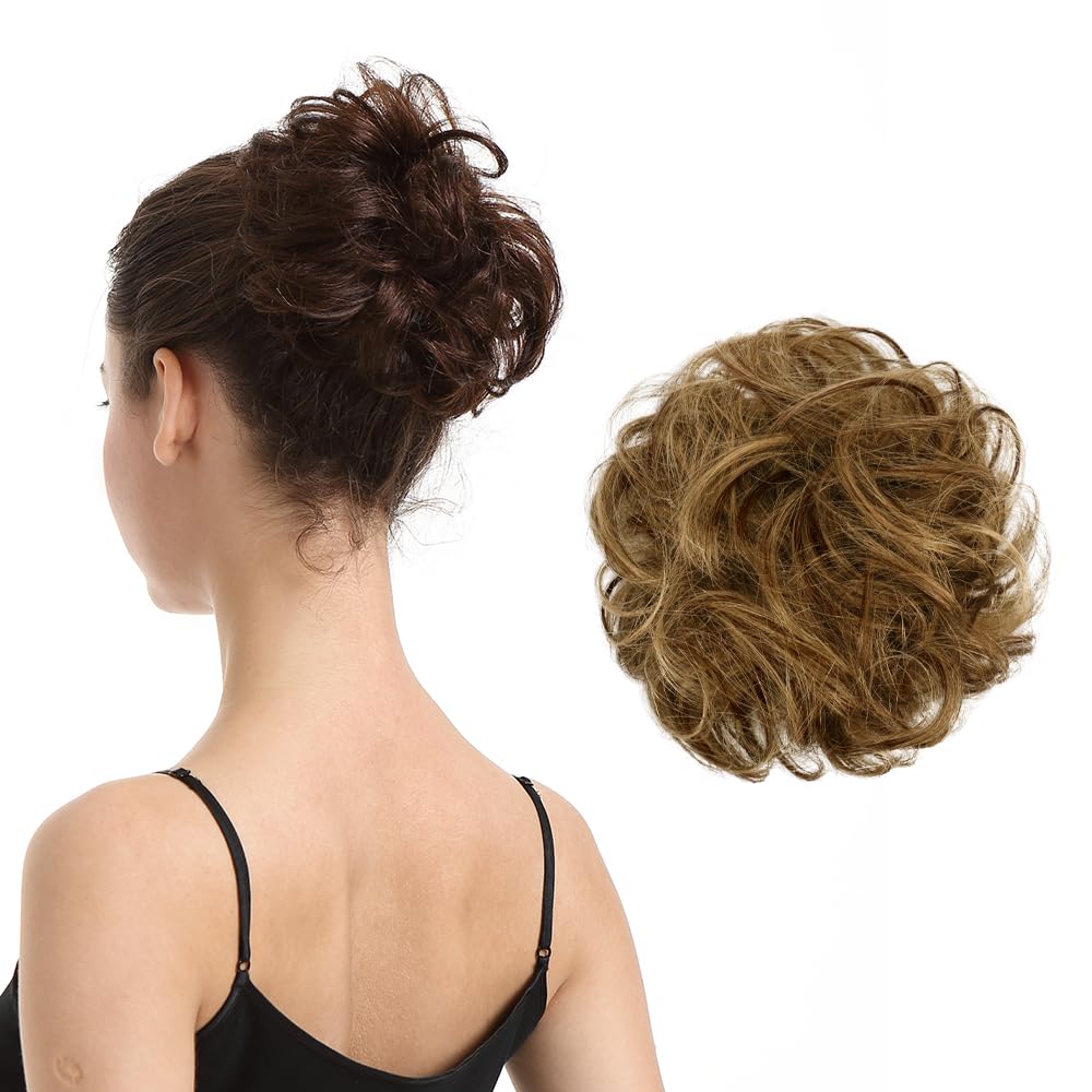 Amazon.com : BARSDAR Human Hair Bun - Real Hair Bun Extensions for ...